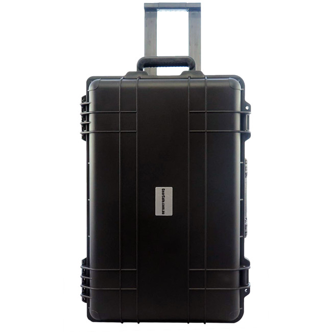 GEARSAFE GS028 625X 420X 340 PROTECTIVE BLACK TROLLY CASE WITH FOAM GEARSAFE Radio Parts