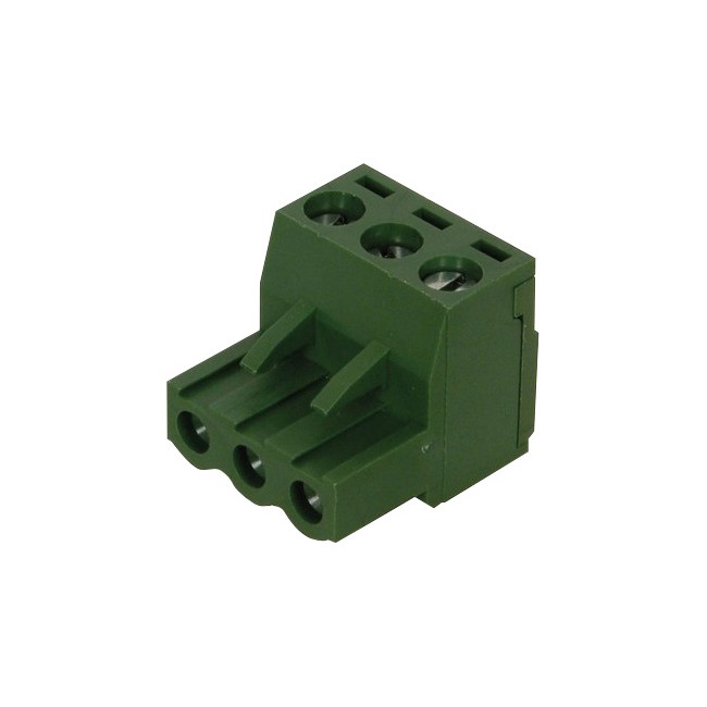 PM1203 3 WAY PHOENIX CONNECTOR 3 PIN GREEN PLUG - Radio Parts