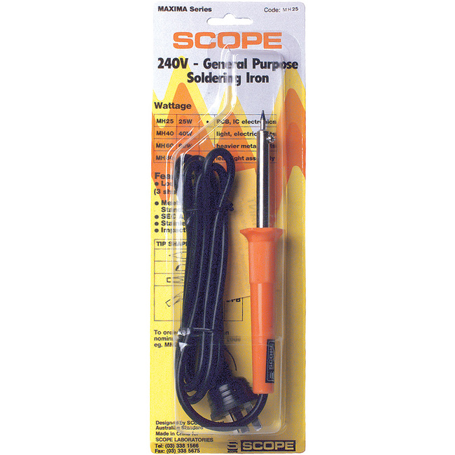 SCOPE MH25 25W SOLDERING IRON SCOPE - Radio Parts