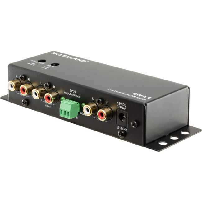 MCLELLAND SW-L1 LINE LEVEL AUDIO AB SWITCH BOX UPTO 24V SPDT RELAY ...