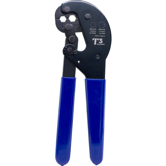 T3 T11020 RG6 / RG59 HEX CRIMP TOOL RG59 8.22MM RG6 9.12MM - Radio Parts