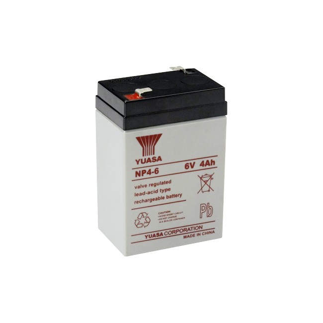 YUASA NP4-6 6V 4AMP YUASA SLA BATTERY SEALED LEAD ACID - NP SERIES ...