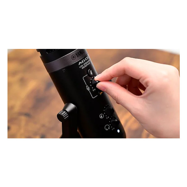 YAMAHA AG01B BLACK LIVE STREAMING USB CONDENSOR MICROPHONE 30HZ-20KHZ ...